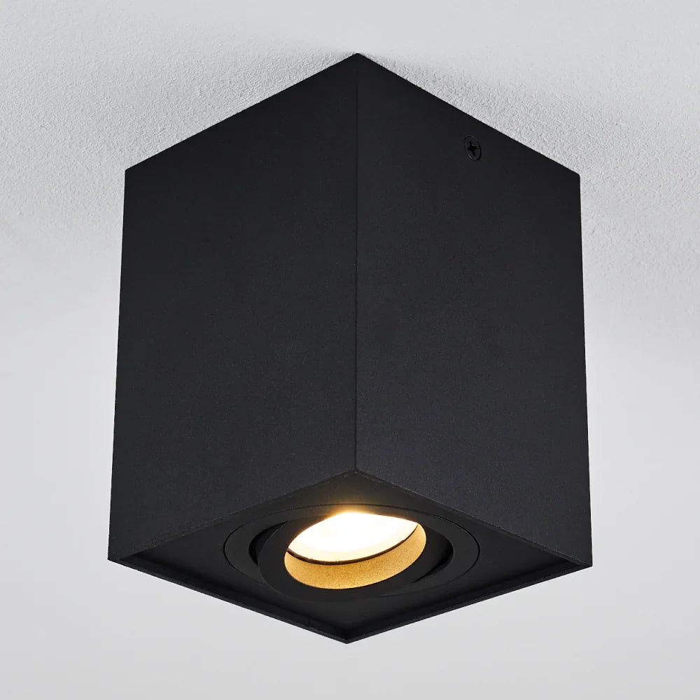 Modern Black Rectangular Ceiling Spotlight - Sleek and Functional ...